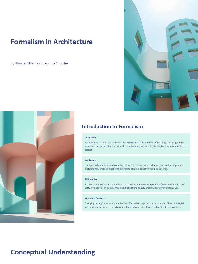 Understanding Formalism in Architecture | PDF | Modernism | Geometry