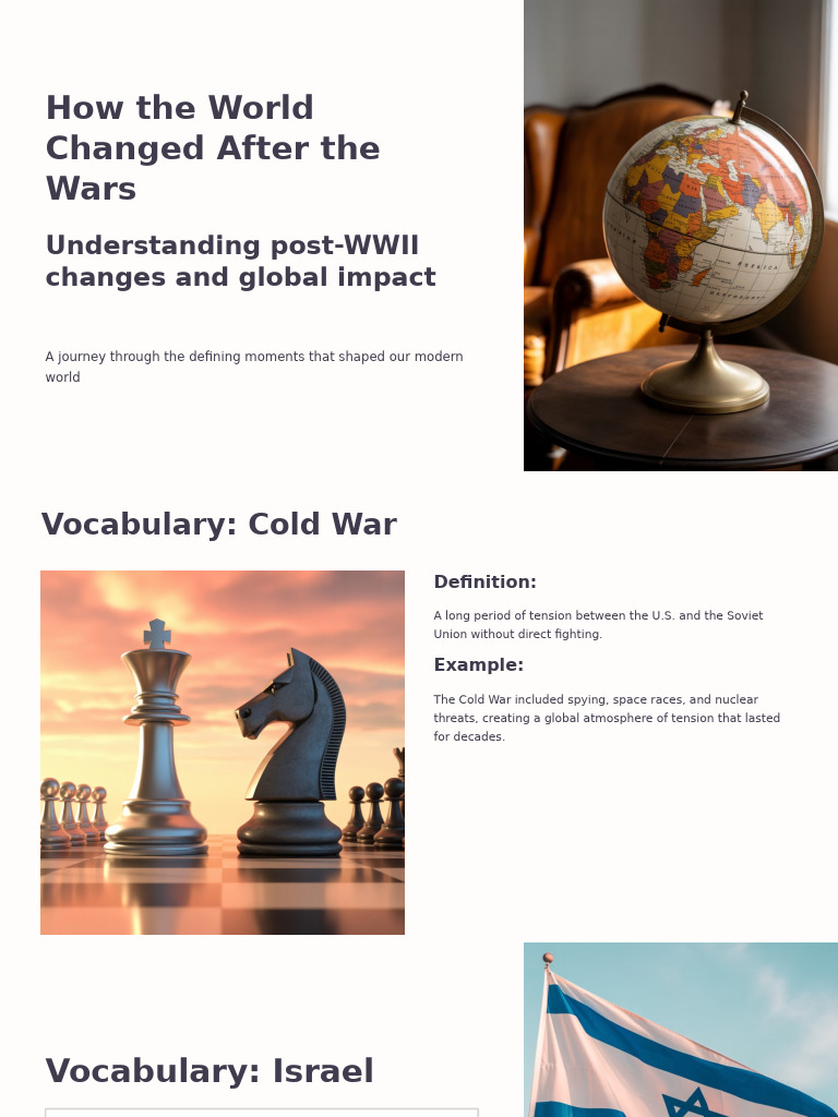 How The World Changed After The Wars | PDF | Cold War | Israel