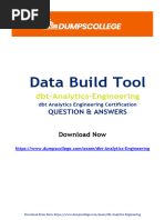 DBT Certificate Study Guide | PDF | Databases | Multiple Choice