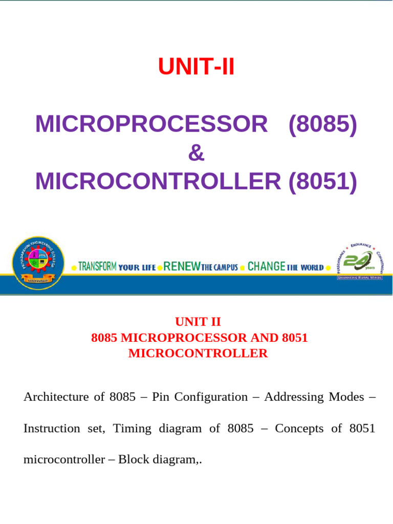 Mechatronics Unit 3 | PDF | Microcontroller | Central Processing Unit