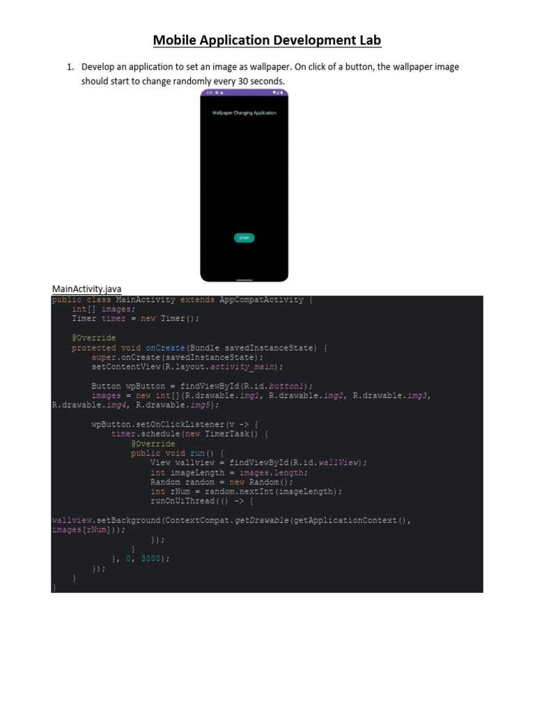 Mobile Application Development Lab Final Updated | PDF | Password | Software Engineering