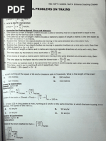 TRain Sums | PDF | Speed | Length
