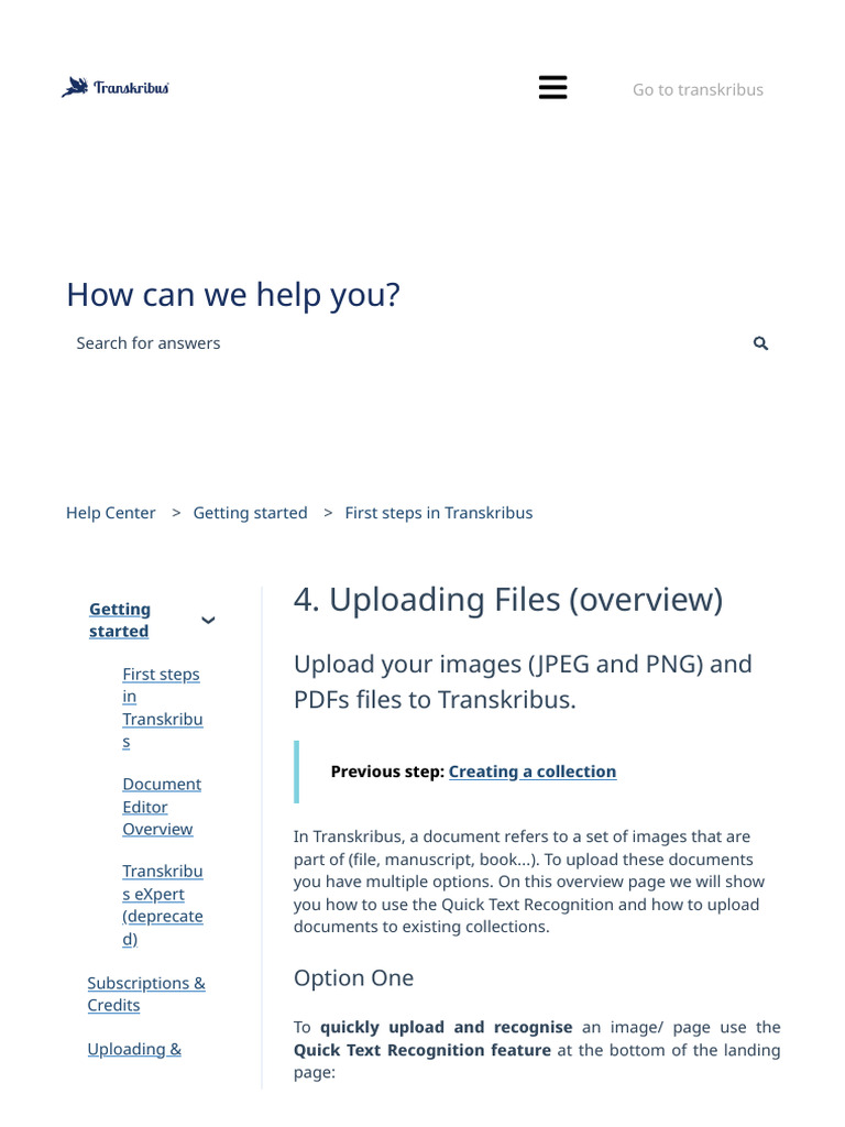 Uploading Documents in Transkribus | PDF | File Transfer Protocol ...