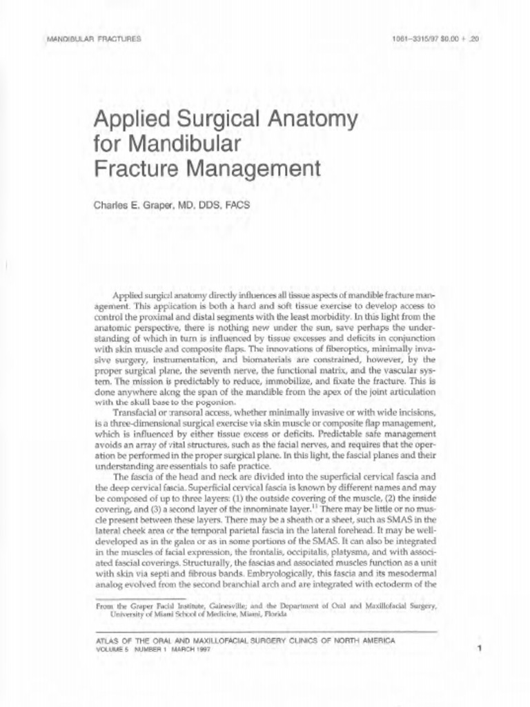 Applied Surgical Anatomy | PDF