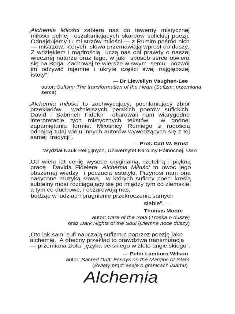 Alchemia Milosci Preview | PDF