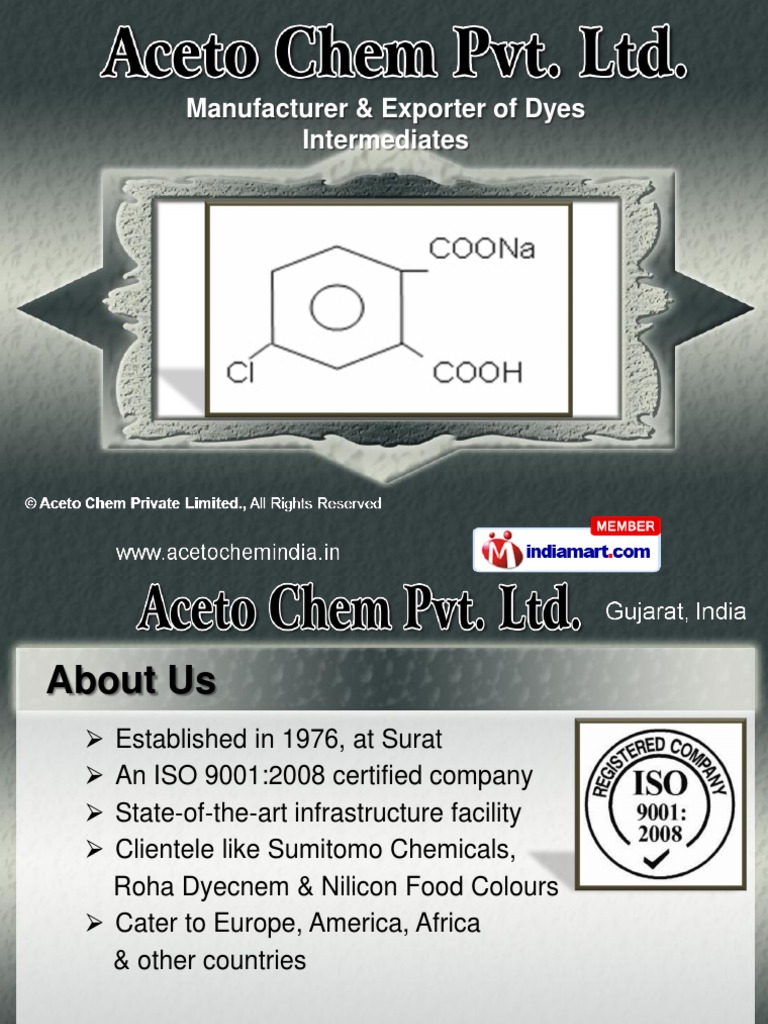 Aceto Chem Private Limited Gujarat India | PDF