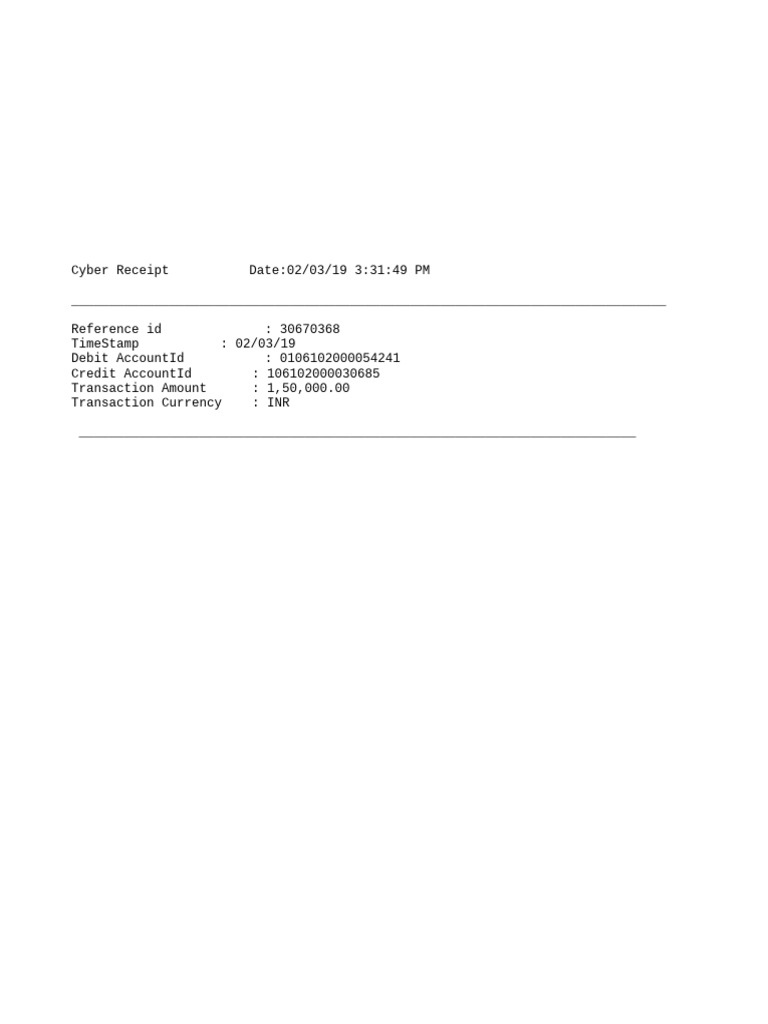 Cyber Receipt 1551520909929 | PDF