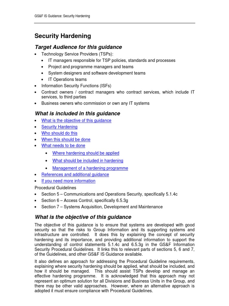 Security Hardening Notes | PDF | Computer Security | Security