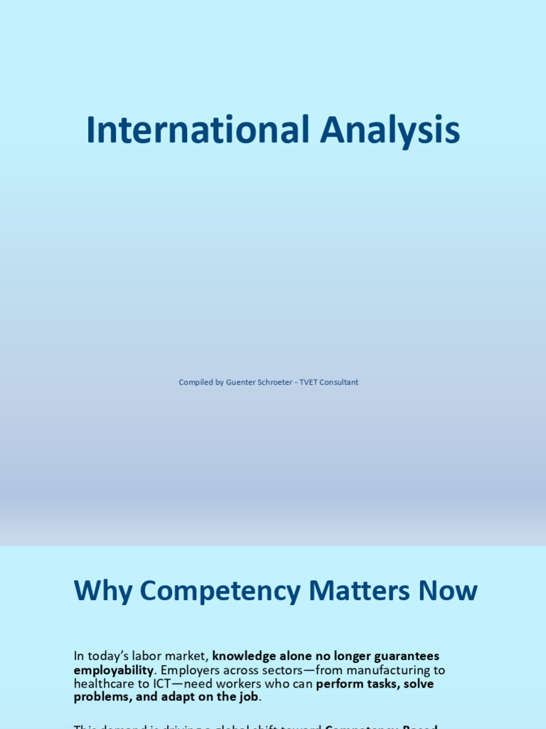 Global Shift to Competency-Based Education | PDF | Vocational Education ...