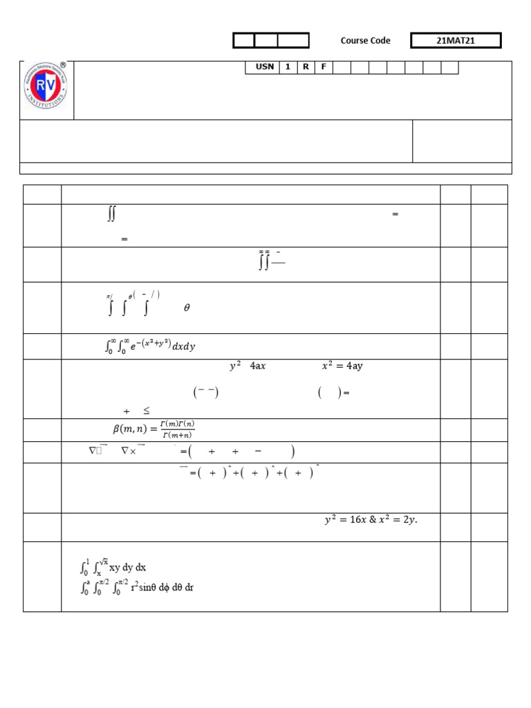 21MAT21 Assignment 1 (SET 1,2) | PDF | Partial Differential Equation ...