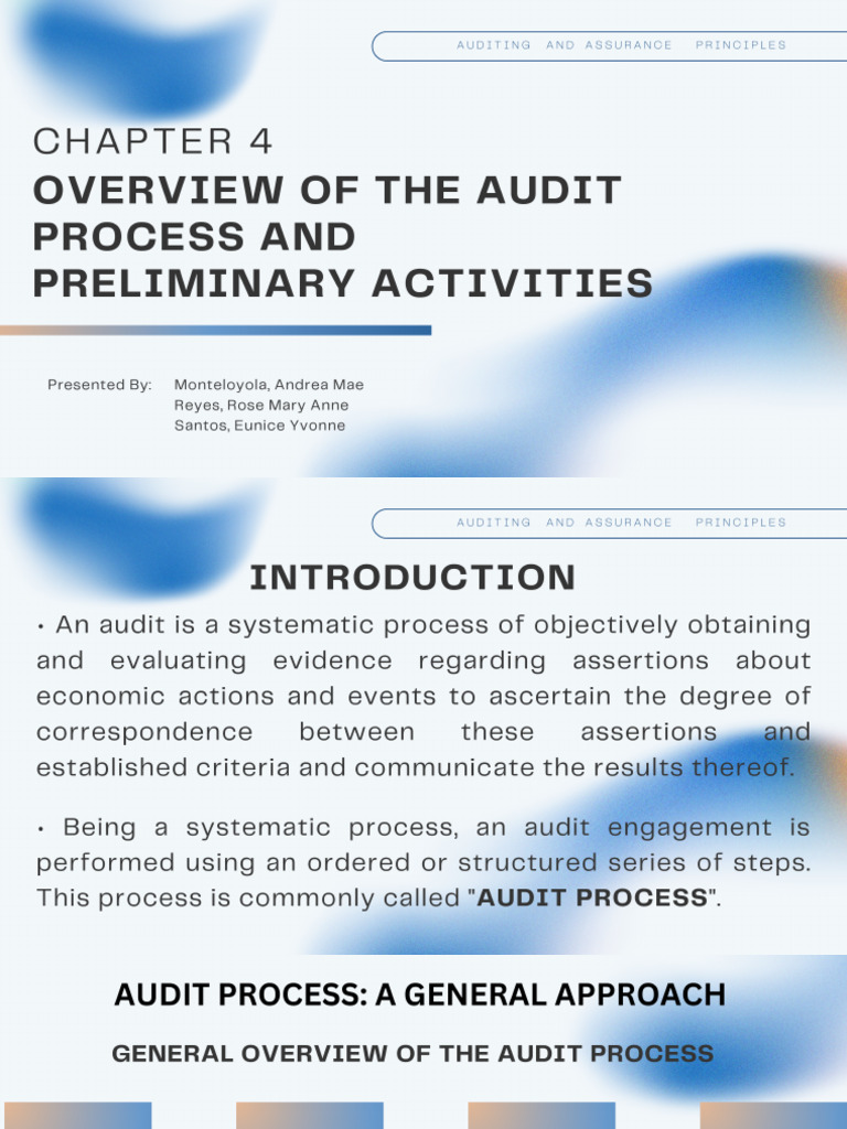 Chapter 4 Overview of The Audit Process and Preliminary Activities | PDF