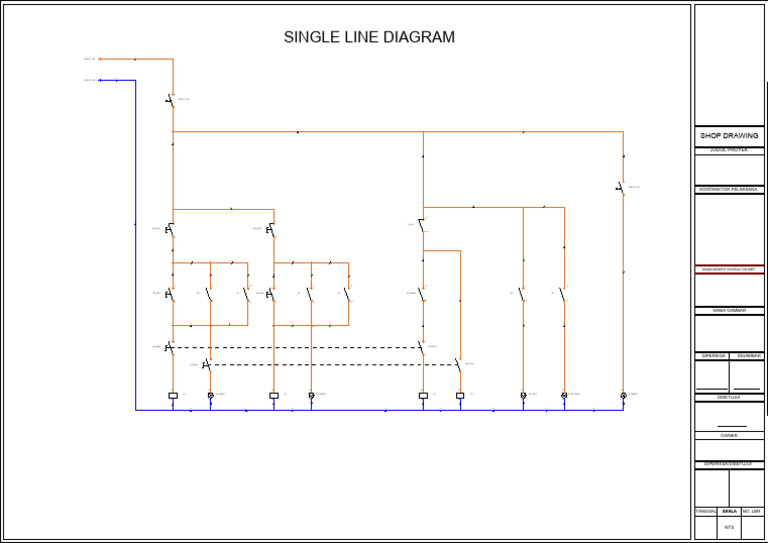 Single Line Diagram Pompa | PDF