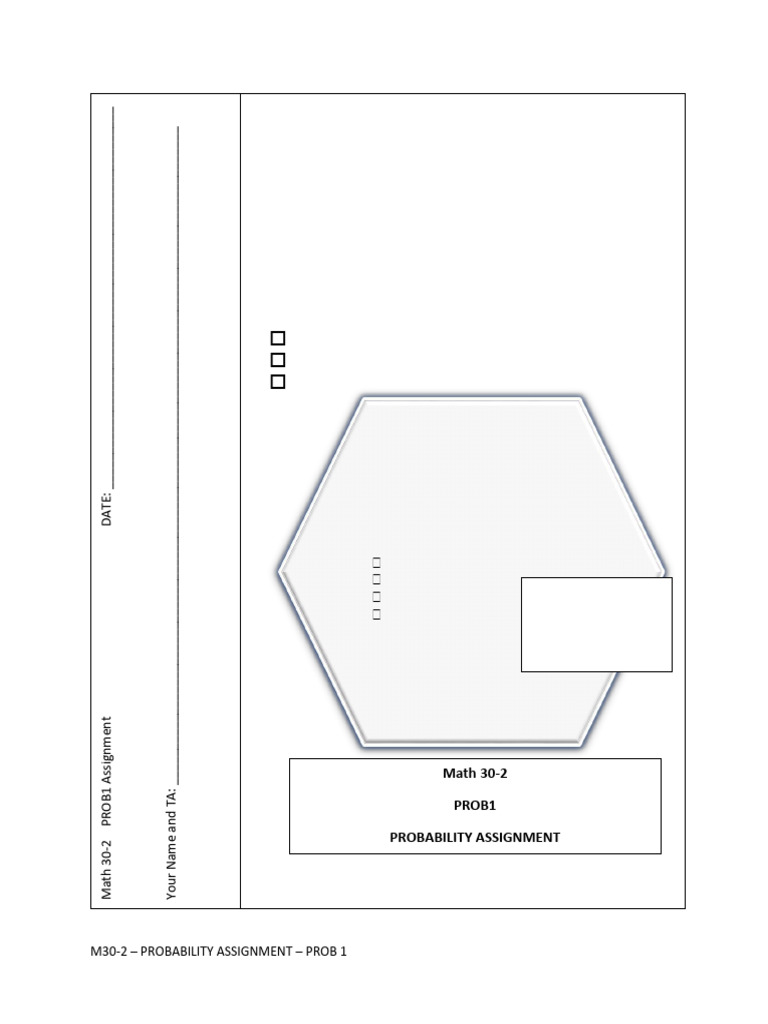 m30-2 - Prob1 - Assignment 2020 | PDF | Probability | Mathematics
