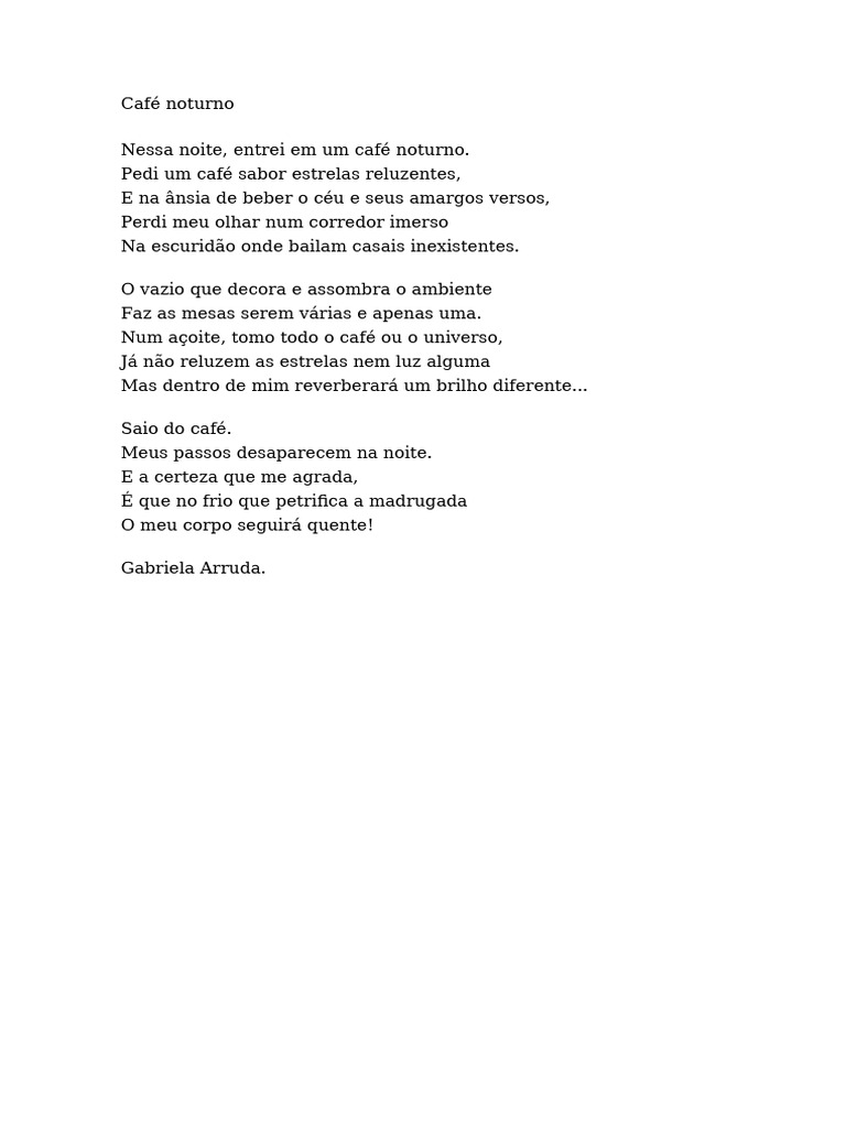 Café Noturno | PDF