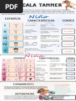 Tanner Femenino y Masculino Pediatría | PDF | Pecho | Características ...