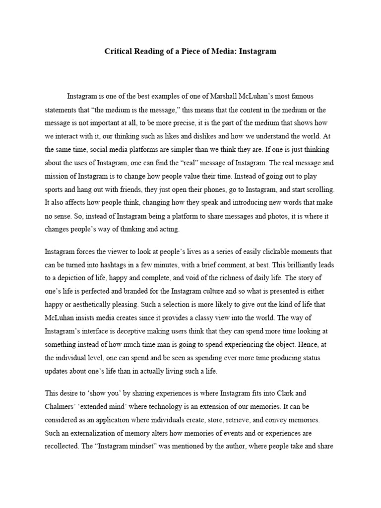 Critical Thinking Essay | PDF | Memory | Psychology