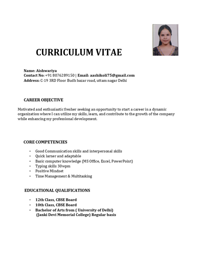 Aashi CV | PDF
