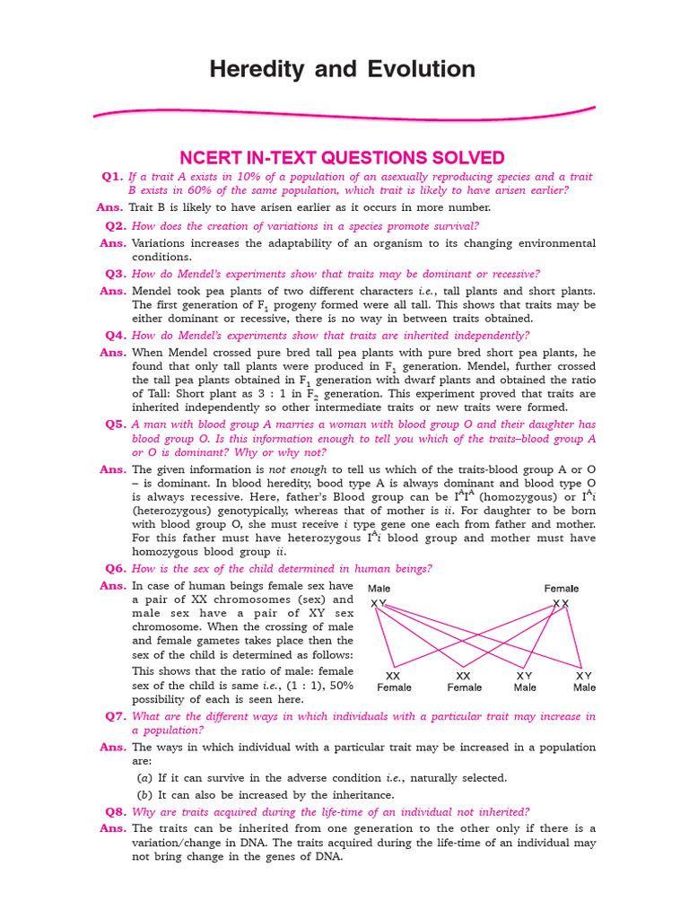 Heredity-1 | PDF | Evolution | Genetics