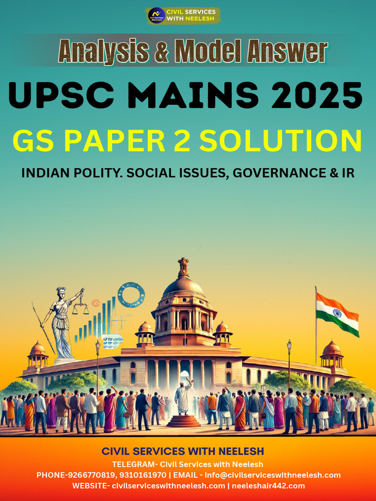 UPSC GS Paper 2 Model Answer 2025 | PDF | Pardon | Social Capital