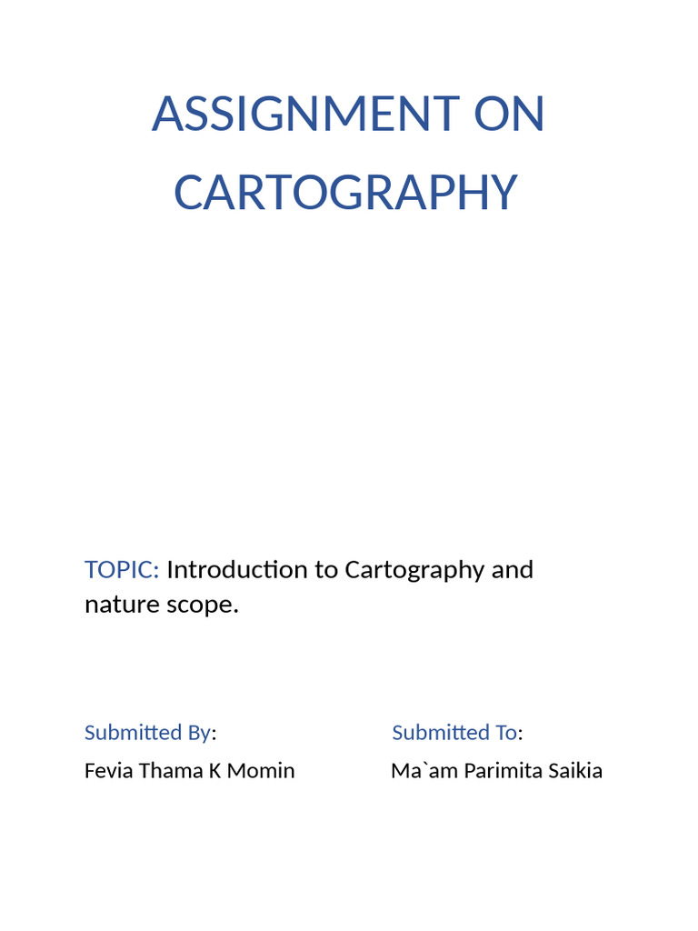 Nature and Scope of Cartography | PDF | Cartography | Map