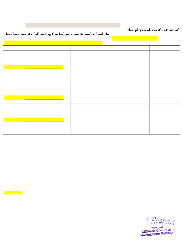 Revised Notice Regarding Document Verification For Up Gradation Round of 1st Phase of Admission ...
