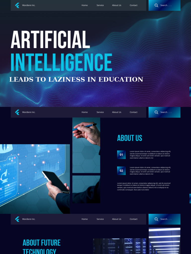 Blue Futuristic Artificial Intelligence Presentation | PDF