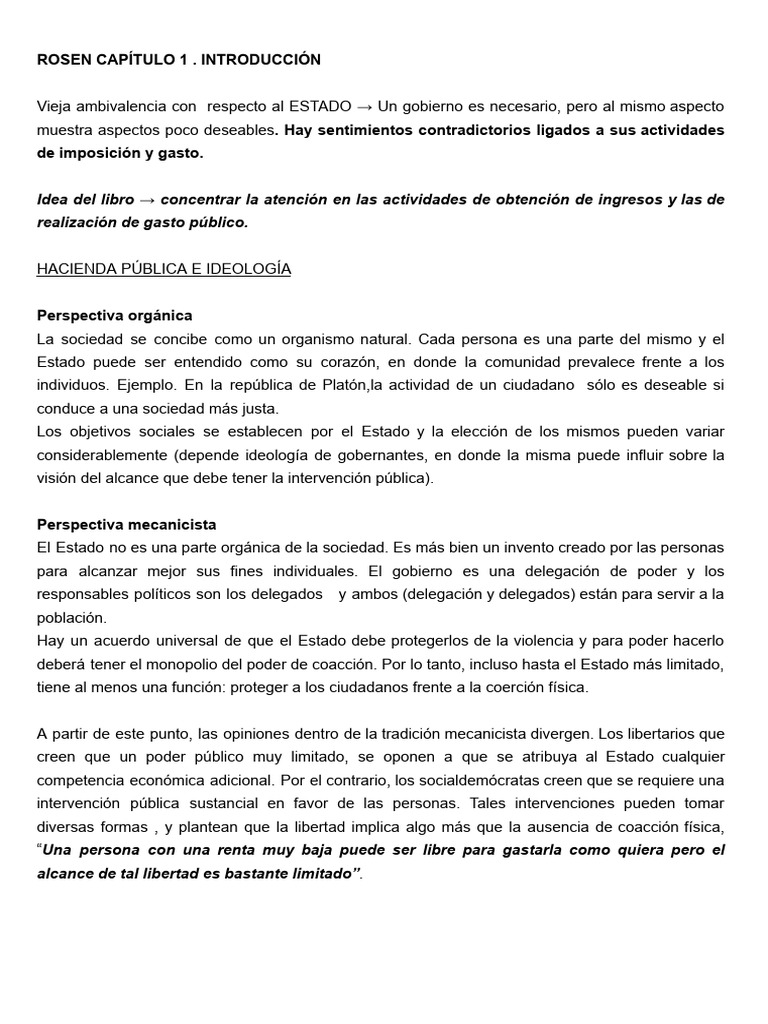 Rosen Cap 1 A 7 - Resumen | PDF | Exterioridad | Microeconomía