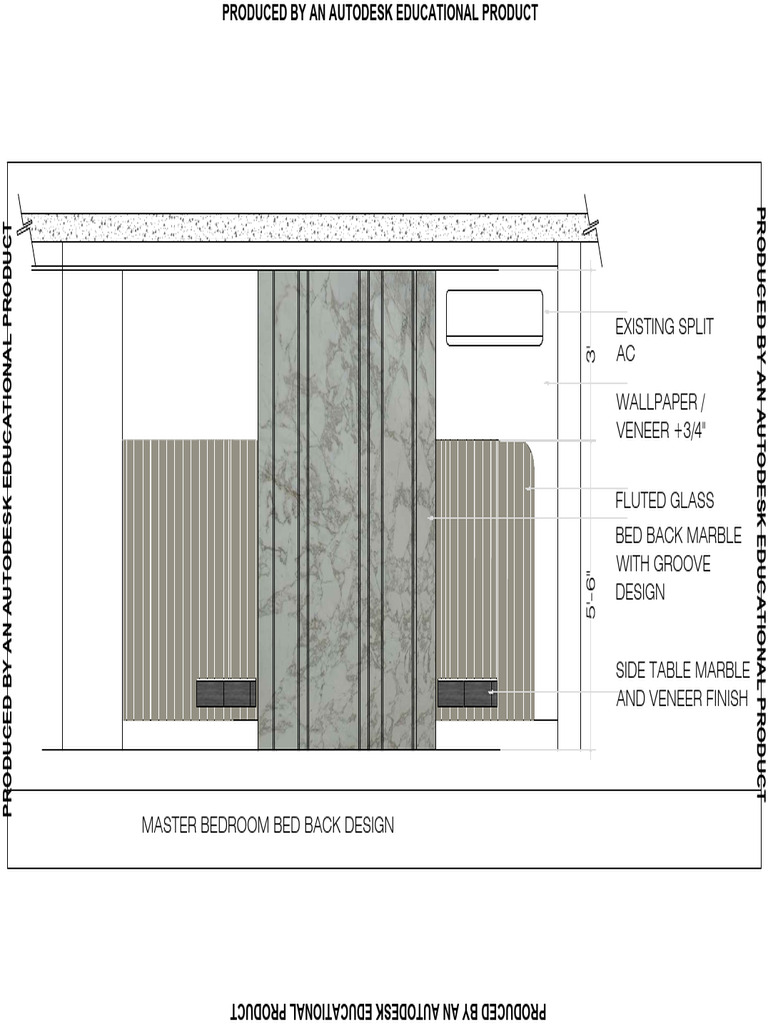 Master Bedroom Bed Back Design | PDF