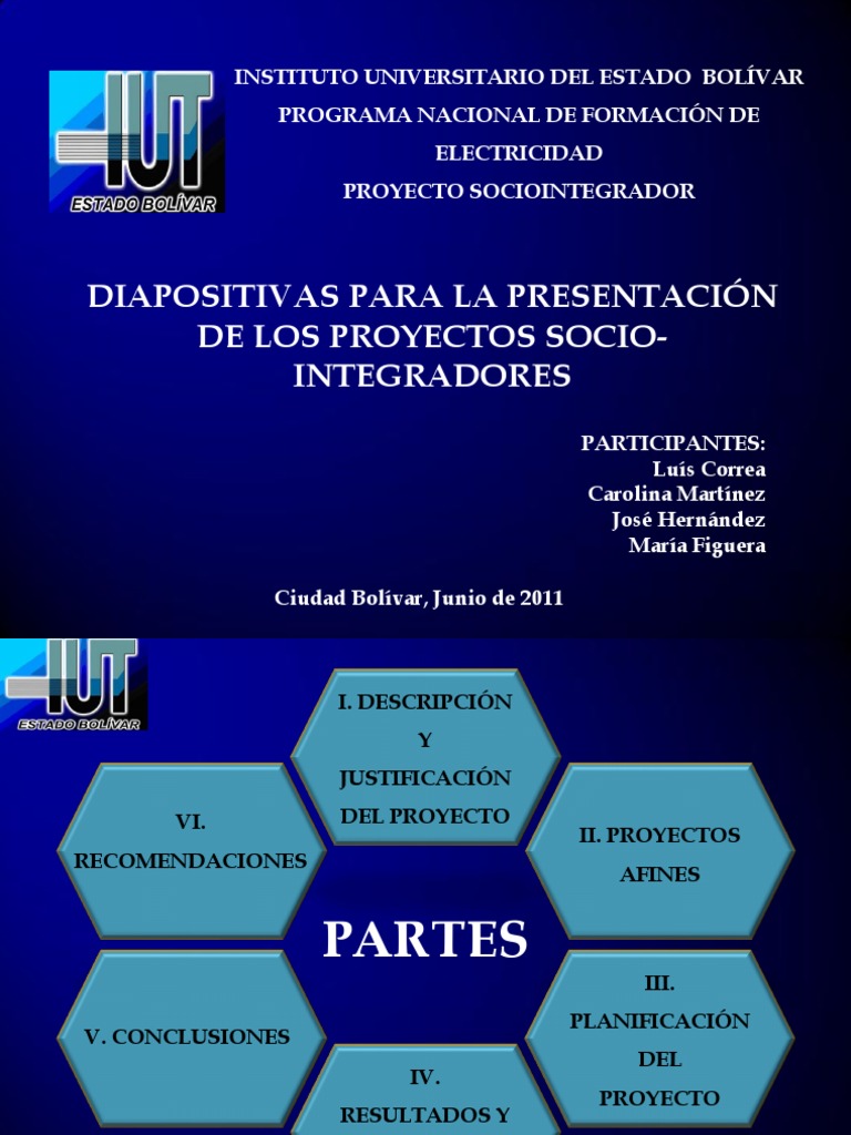 Diapositivas para El Proyecto Socio-Integrador | PDF