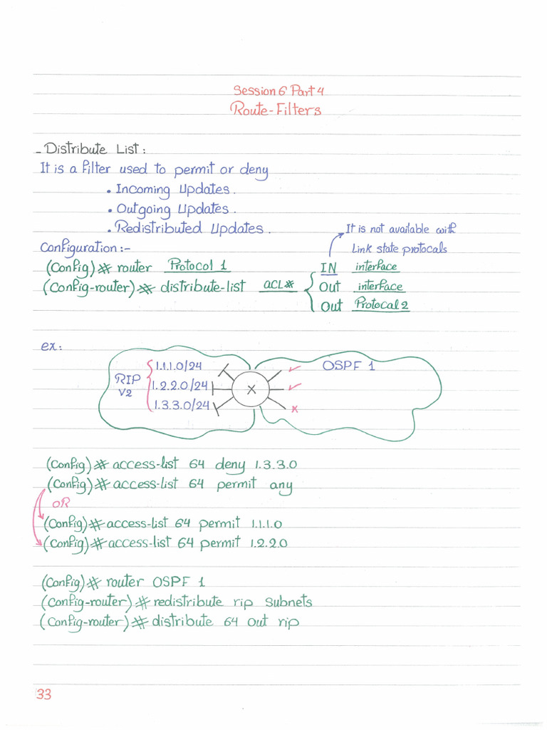 Route Filter Configuration | PDF