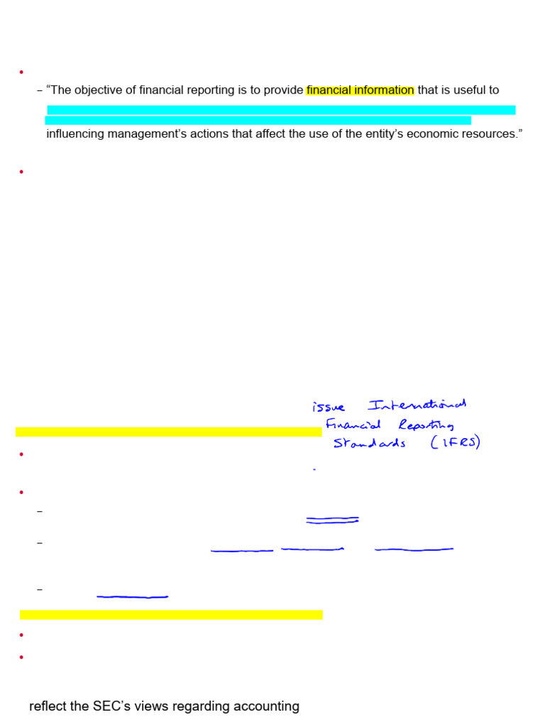 Objectives of Financial Reporting Explained | PDF | International ...