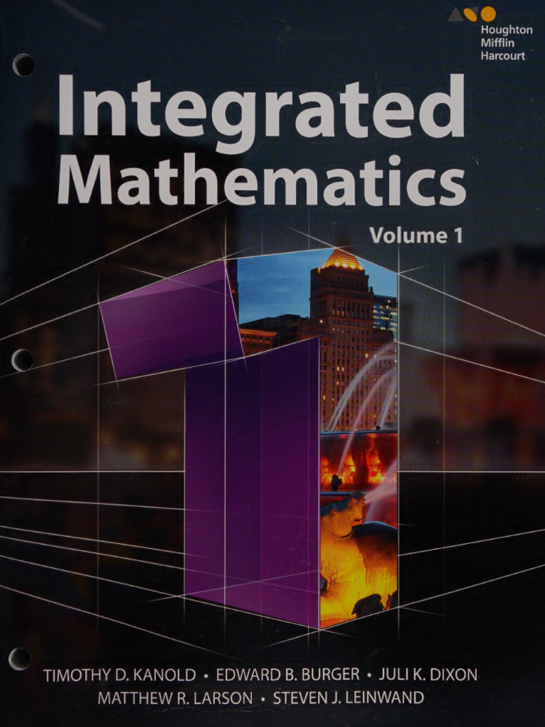 Integrated Math, Interactive Student Edition Volume 1 | PDF | Mathematics