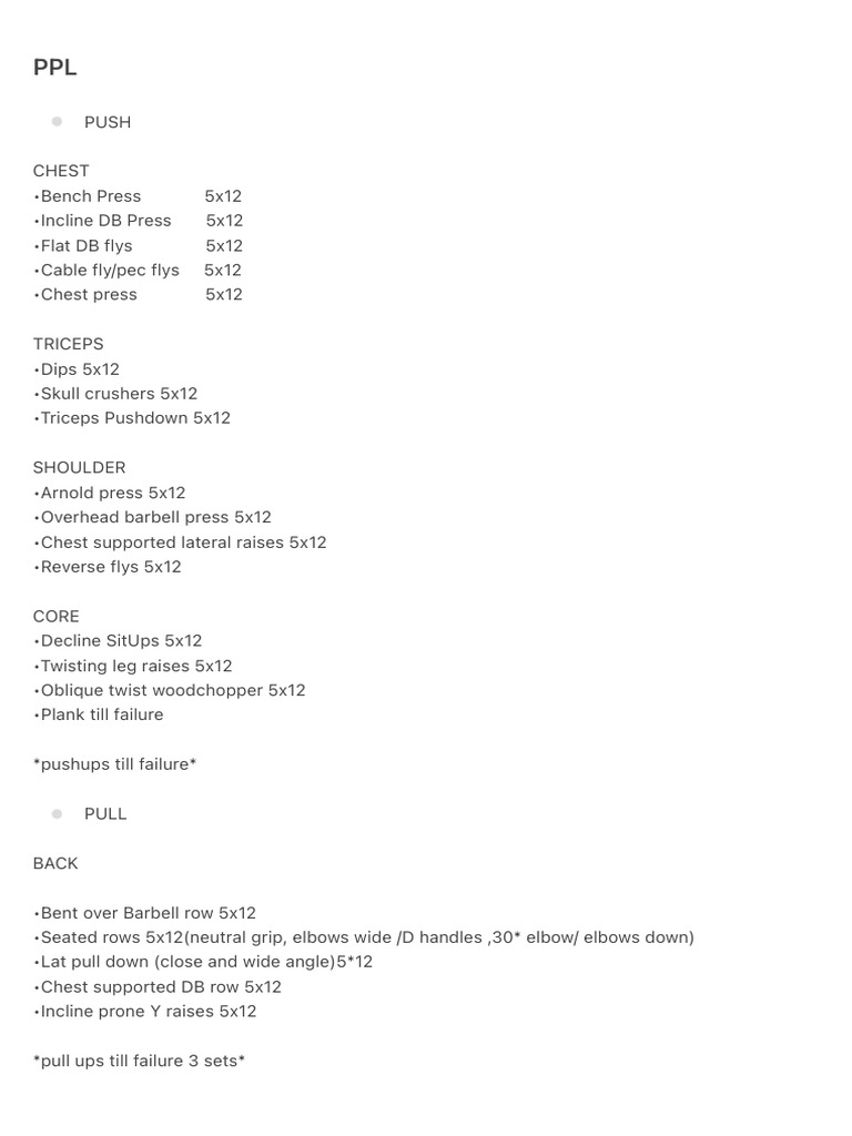 Full-Body Workout Routine Guide | PDF