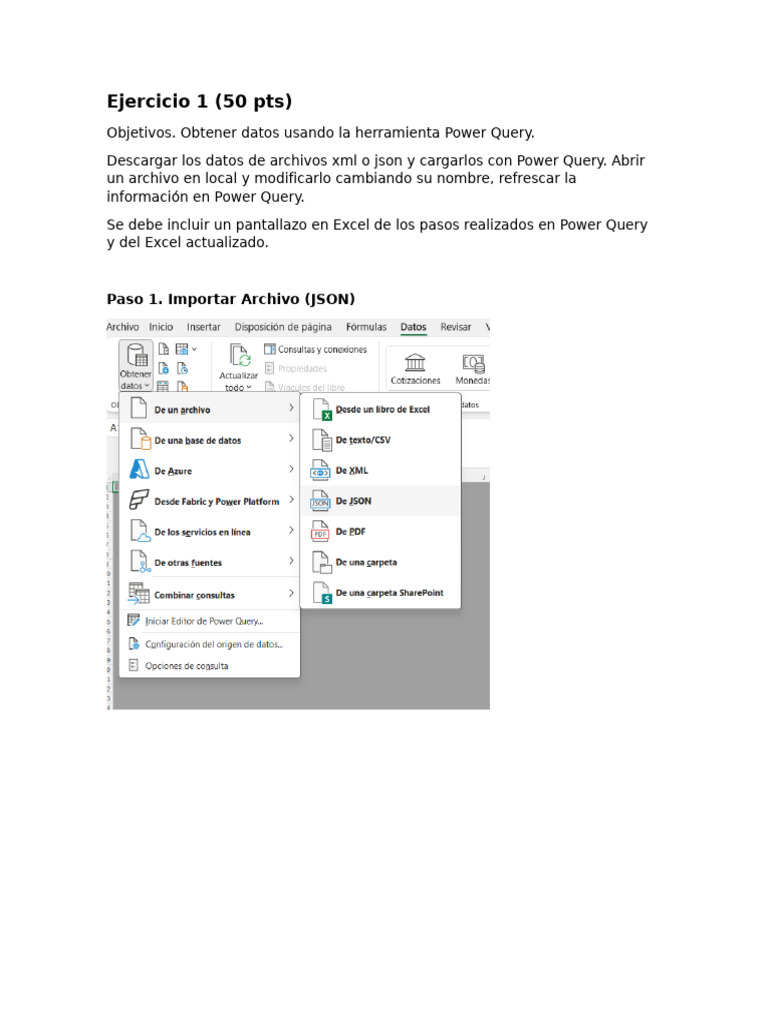 Ejercicio 1-PowerQueryDatos - Aicela Alcalá | PDF