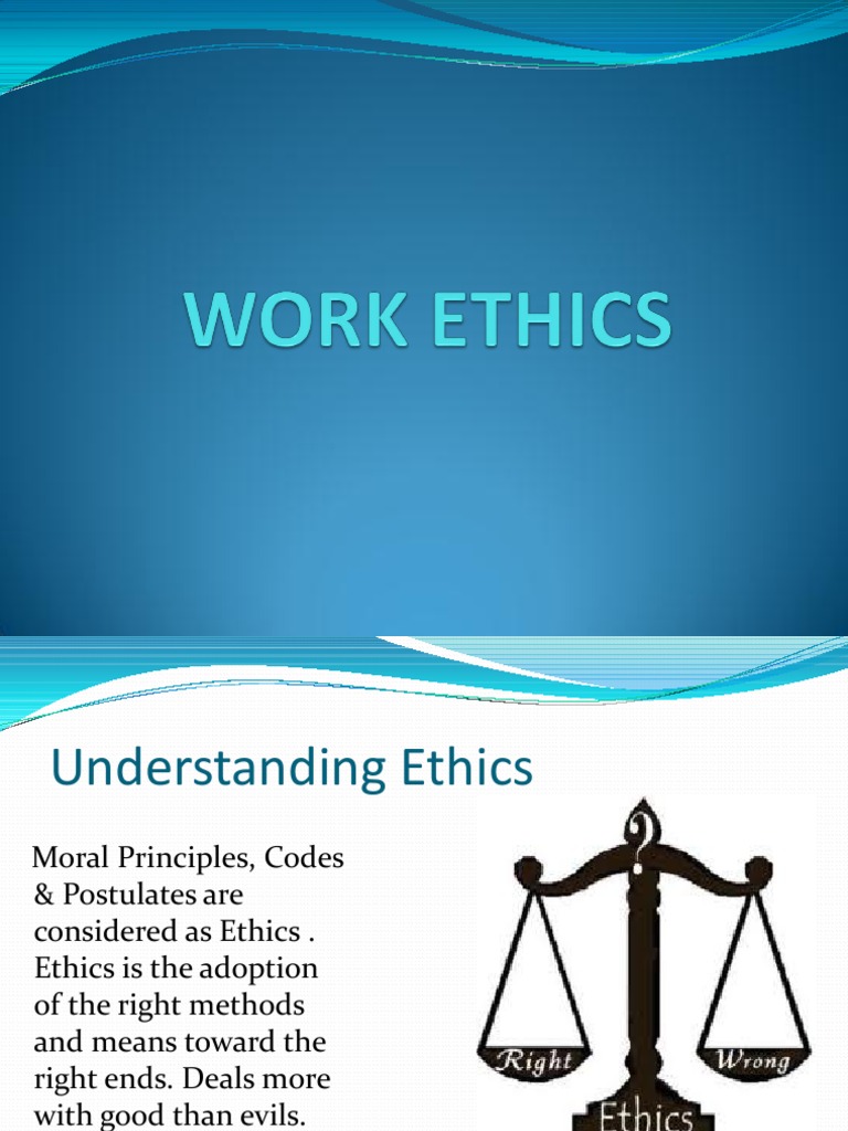 Work Ethics | PDF | Employment | Morality