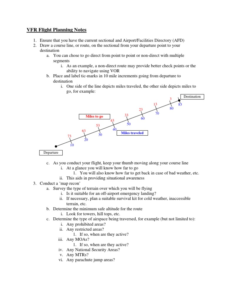 VFR Flight Planning Notes | Download Free PDF | Airspeed | Aviation