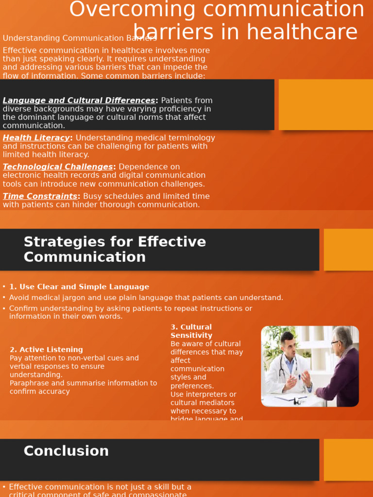Overcoming Healthcare Communication Barriers | PDF | Communication ...