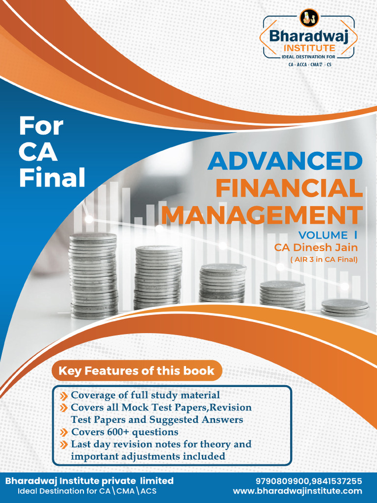 CA Final AFM Merged Book With MCQ | PDF | Value At Risk | Financial Risk