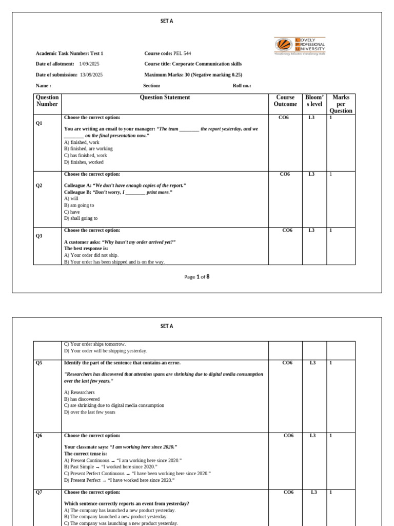 PEL 544 CA1 SAMPLE Paper | PDF