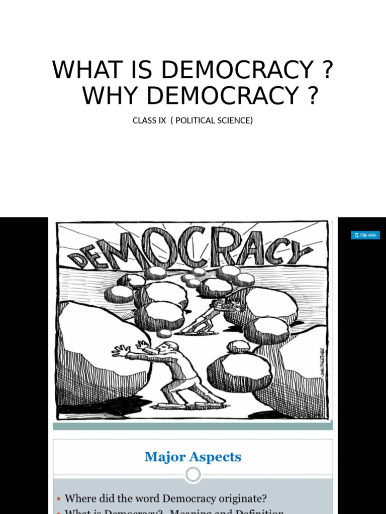 What Is Democracy | PDF