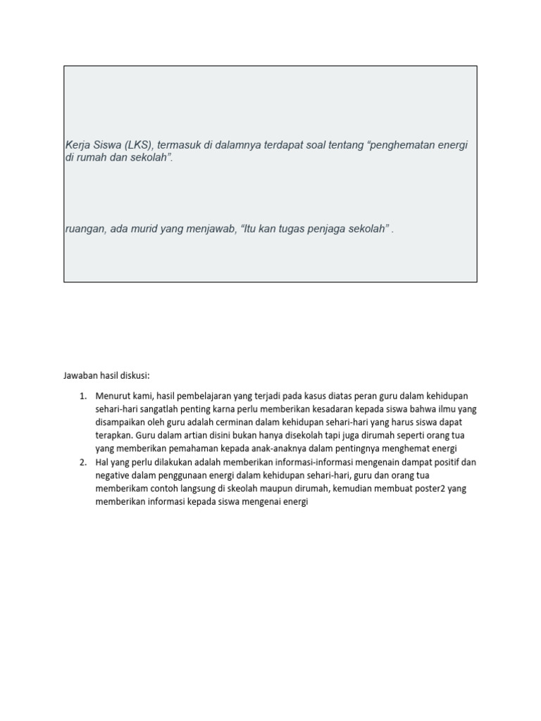 Refleksi Ibu Rini | PDF