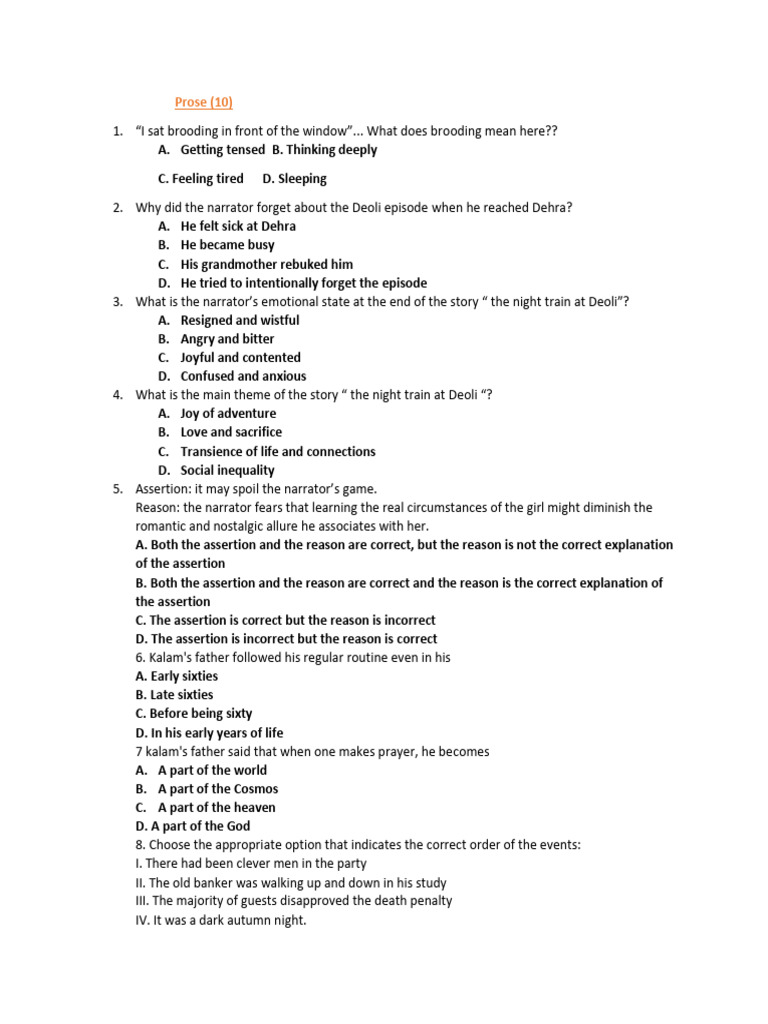 Prose, Poetry, Drama, and Grammar Quiz | PDF | Linguistics
