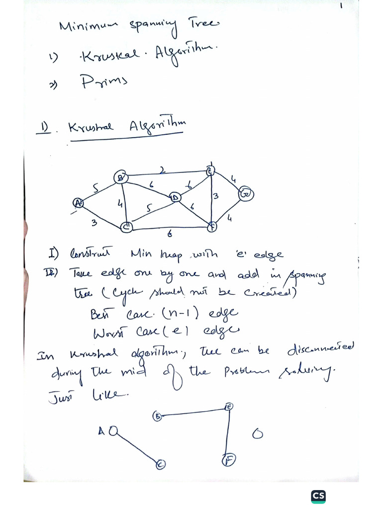 Minimum Spanning Tree | PDF