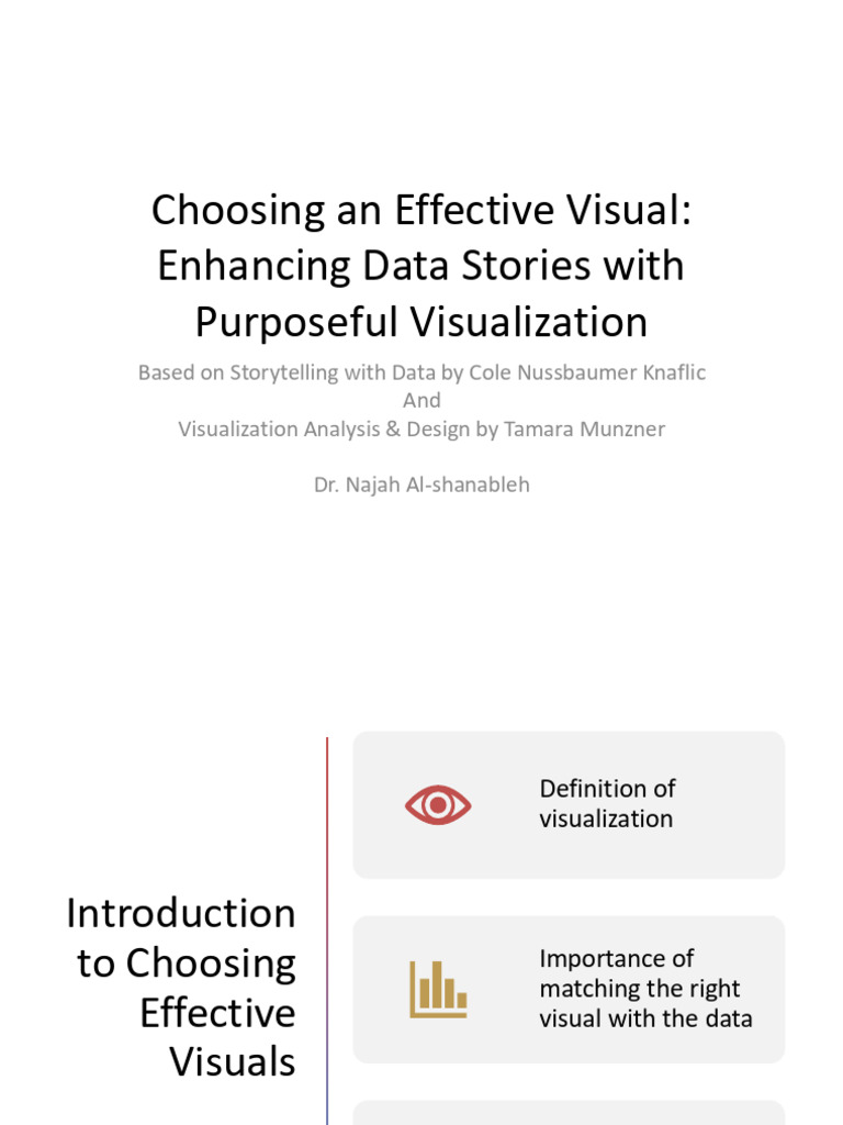 Choosing An Effective Visual Full 30 Slides v2 | PDF | Chart ...