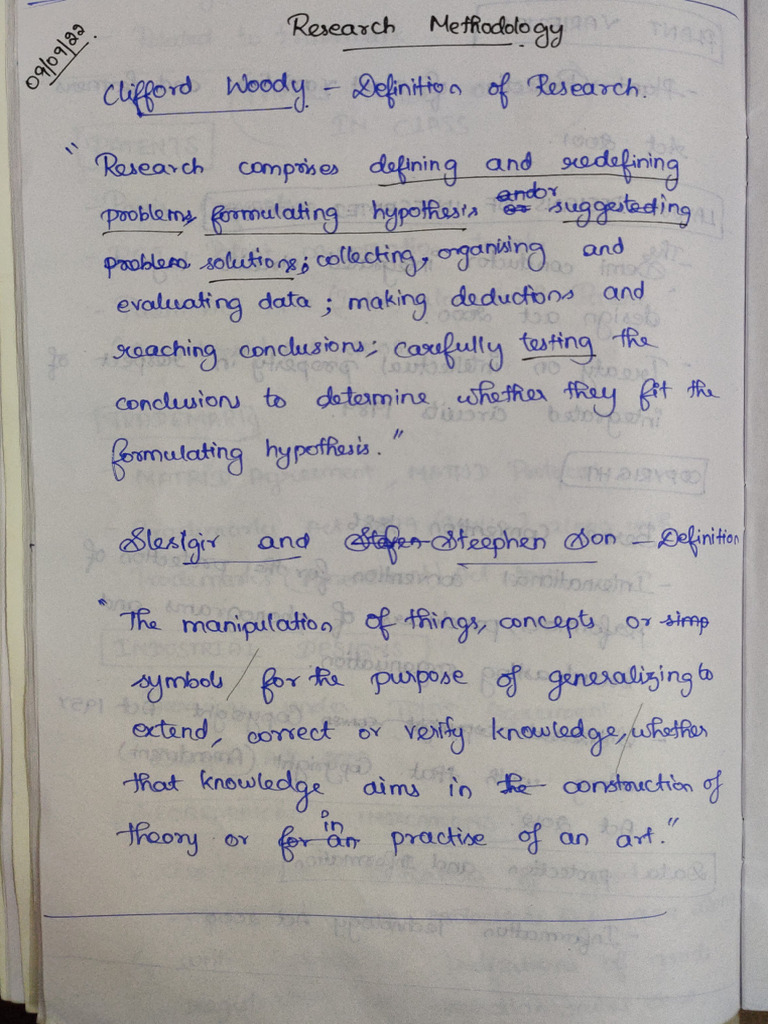 Research Methodology Notes (IAT - 1) | PDF