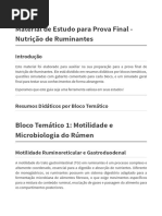 Mat. Estudos - Microbiota Ruminal - Nutrição de Ruminantes | PDF ...