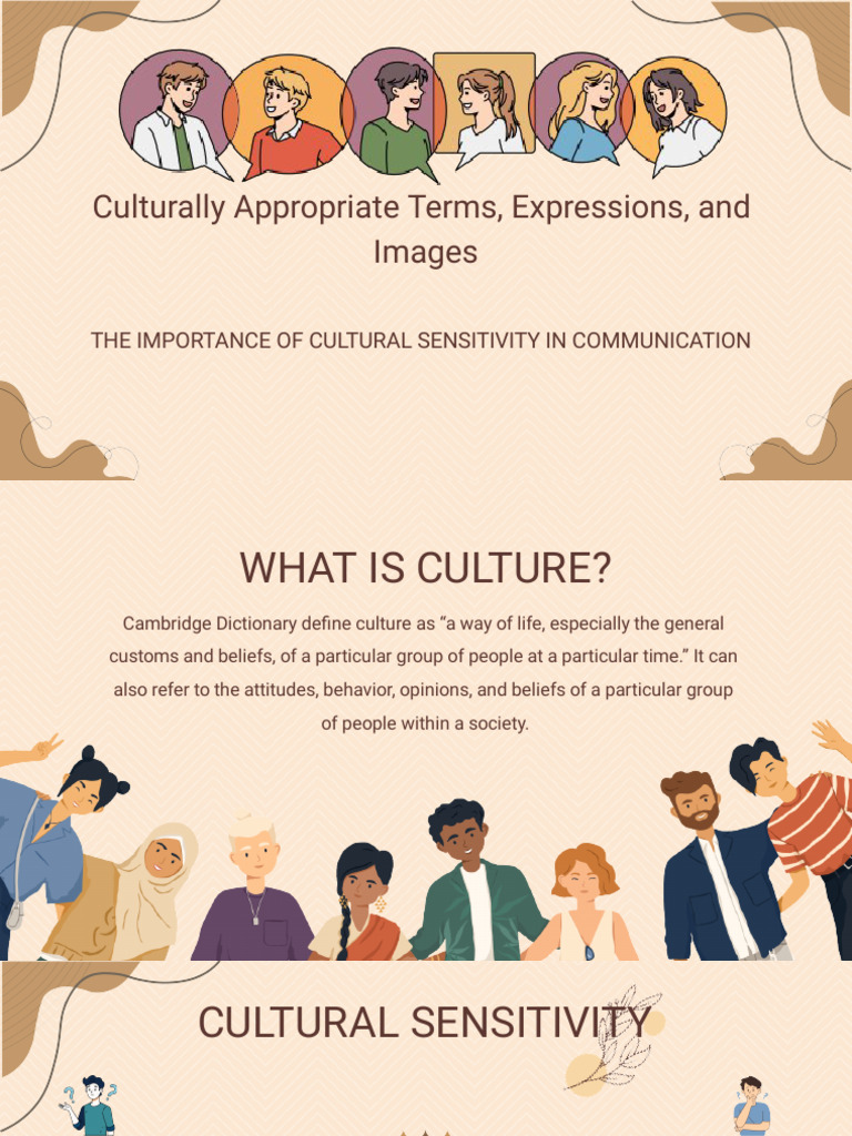 Culturally Sensitive Communication Guide | PDF | English Language ...