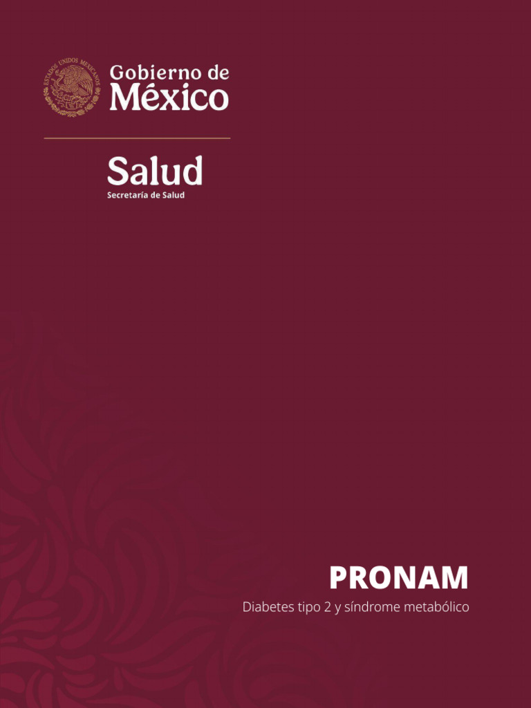 PRONAM Diabetes Tipo 2 y Sindrome Metabolico DT2 | PDF | Diabetes ...