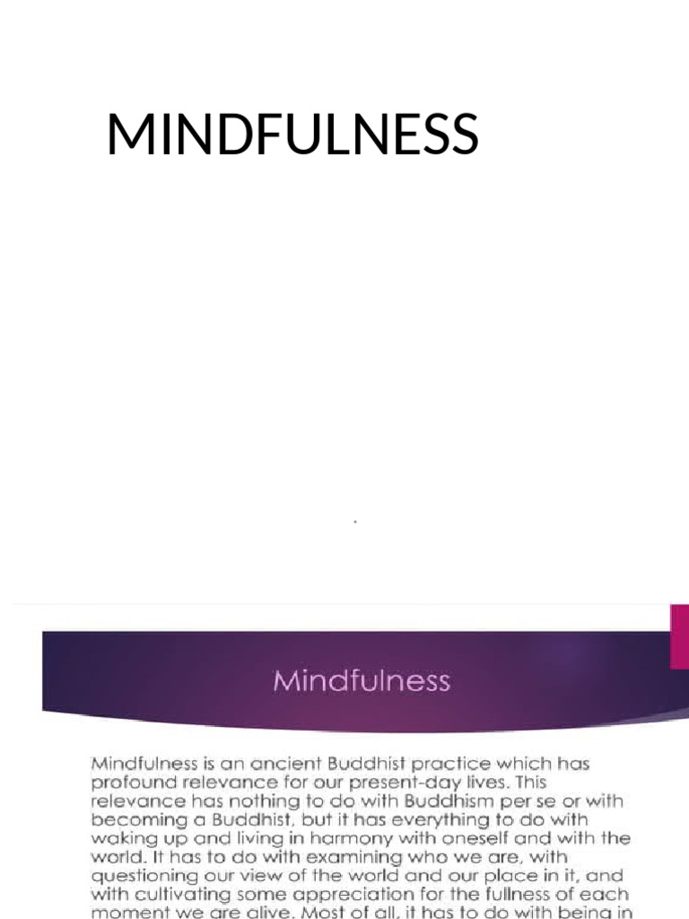 Mindfulness | PDF
