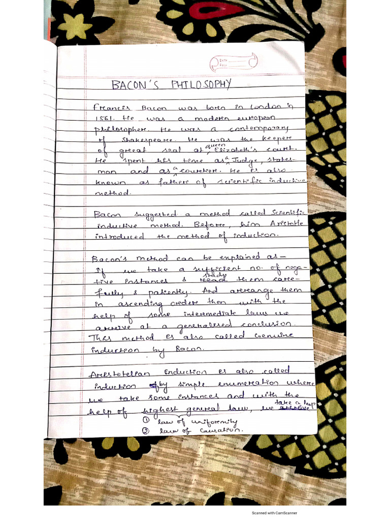 Bacon Note | PDF